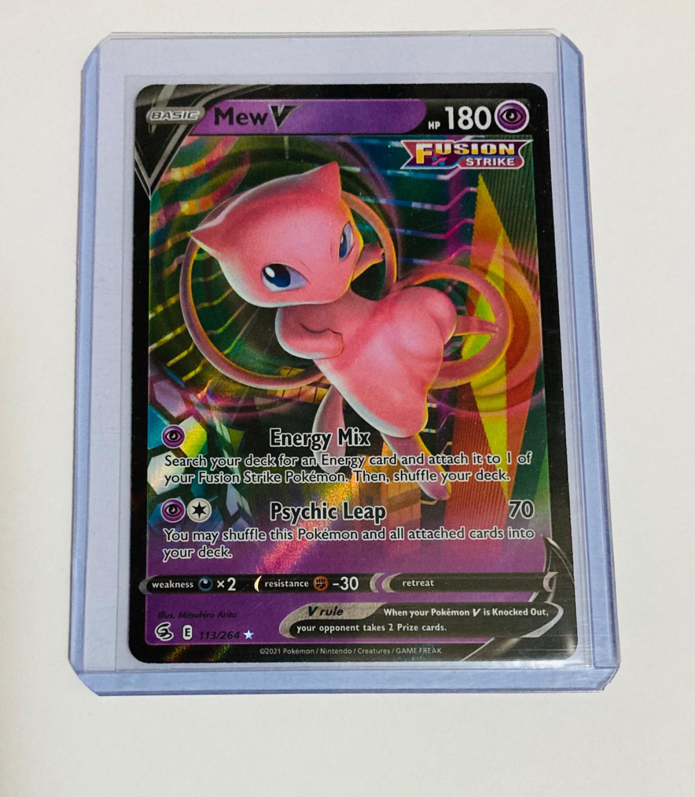 Mew V | Ungraded | Pokemon Fusion Strike