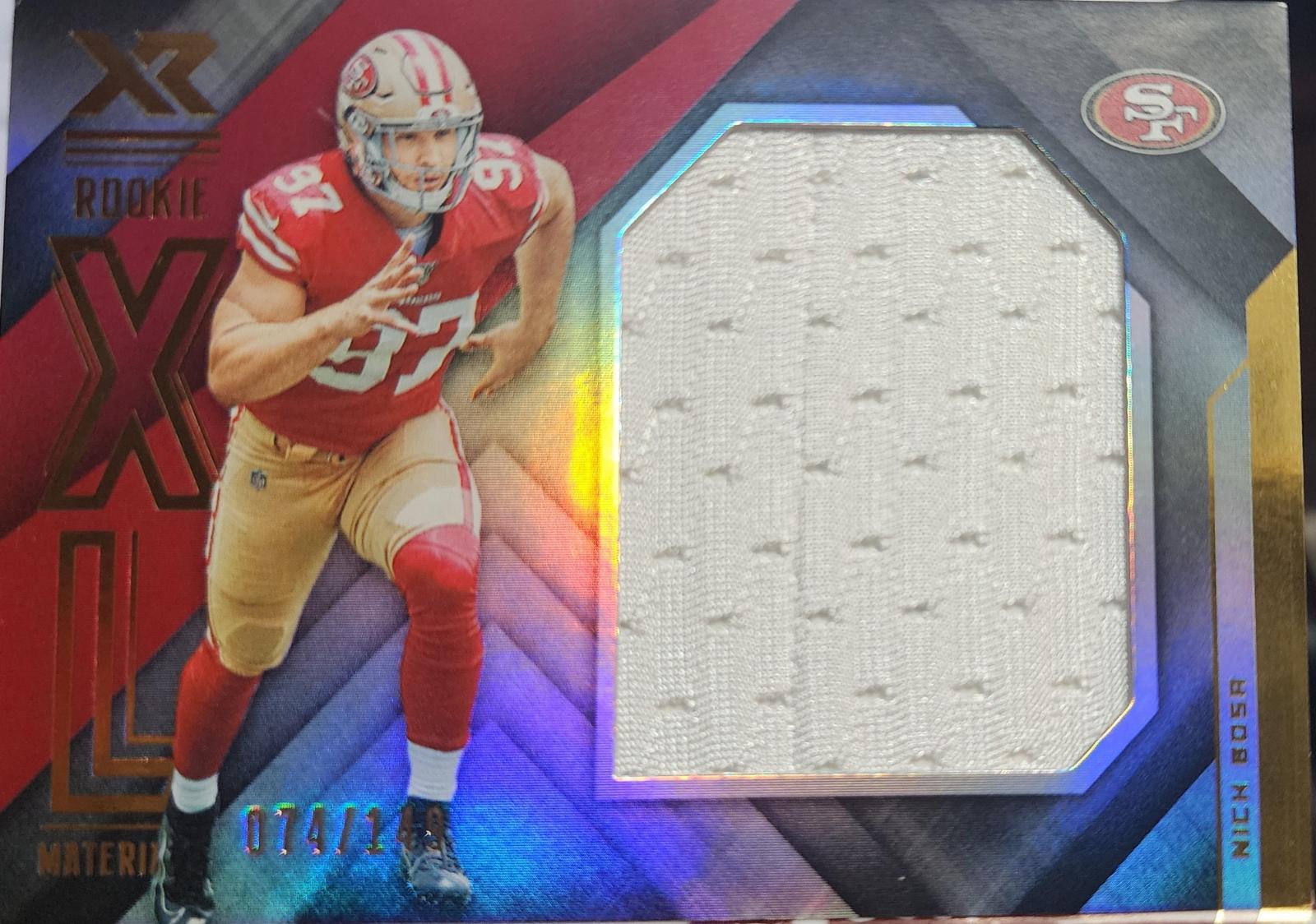 NICK BOSA [ROOKIE XL MATERIAL] | Ungraded | 2019 Panini XR Rookie XL ...