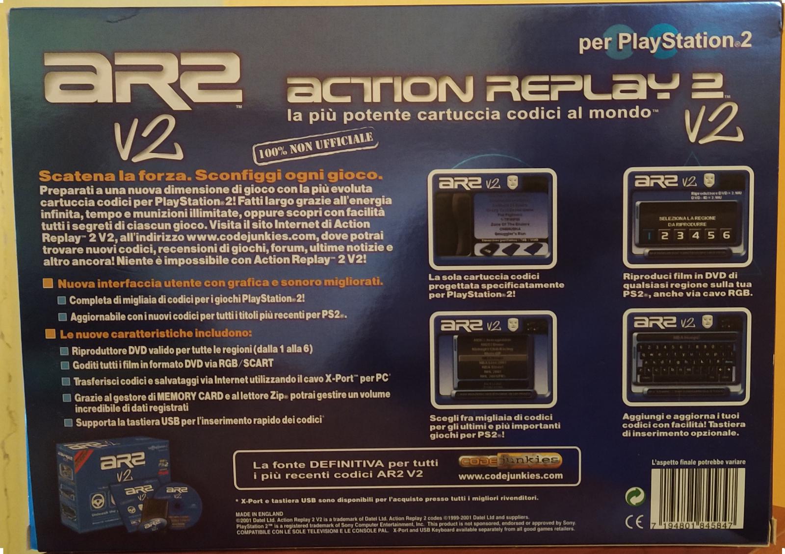 Action Replay 2 V2 [BOXED] Prices PAL Playstation 2 | Compare Loose ...