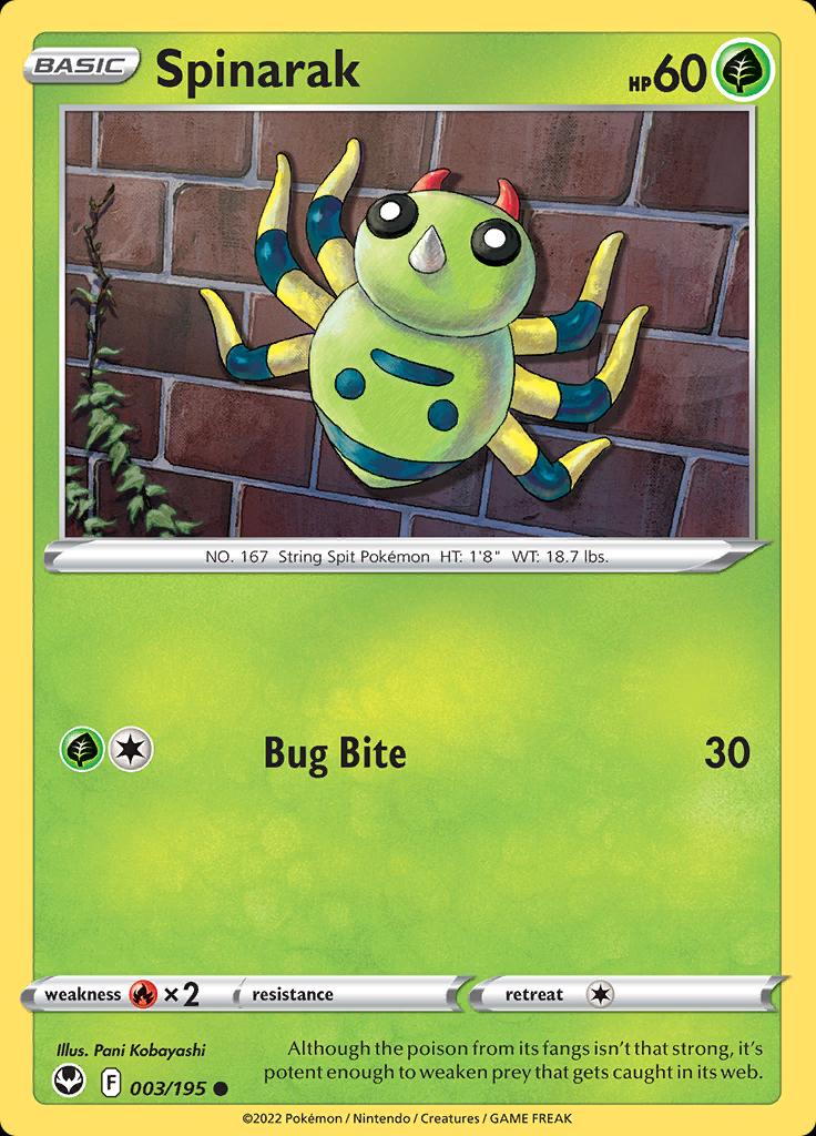 Spinarak #3 Prices | Pokemon Silver Tempest | Pokemon Cards