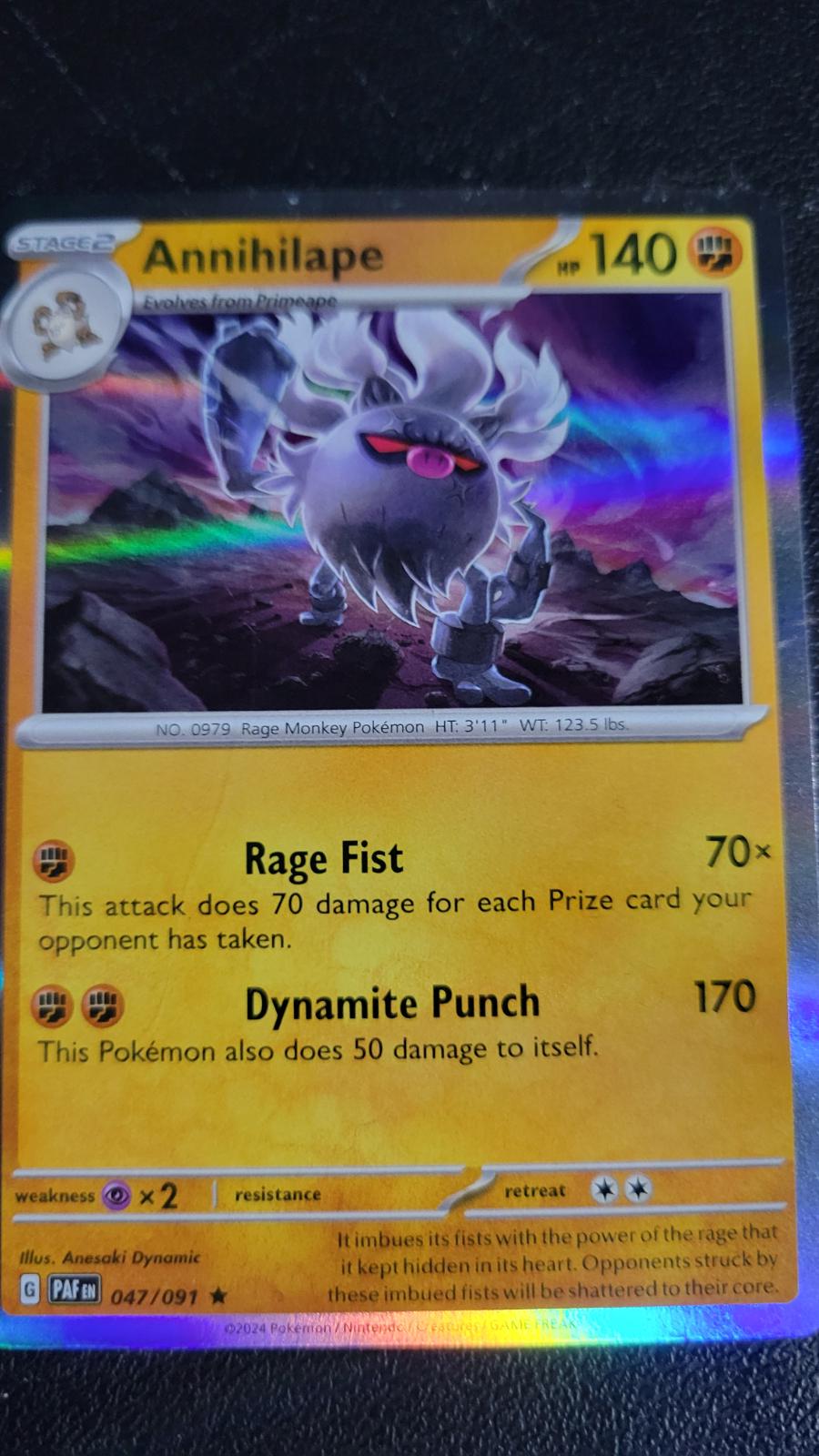 Annihilape #47 holo #47 Prices | Pokemon Paldean Fates | Pokemon Cards