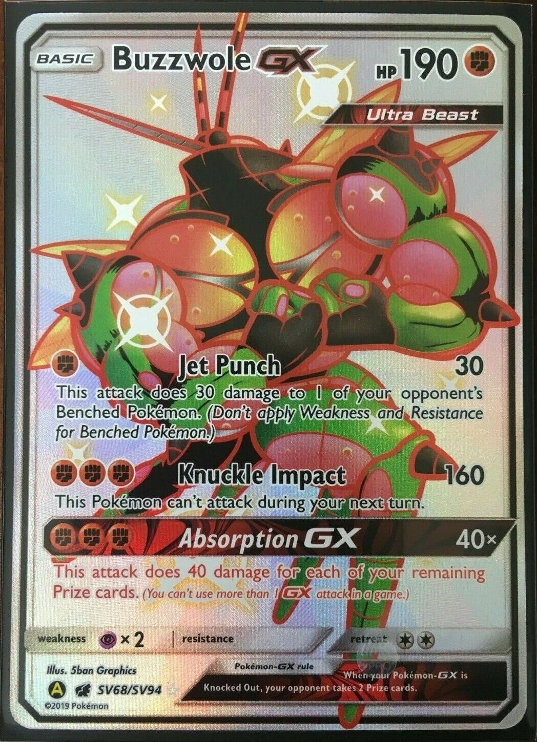 Buzzwole GX #SV68 Prices | Pokemon Hidden Fates | Pokemon Cards
