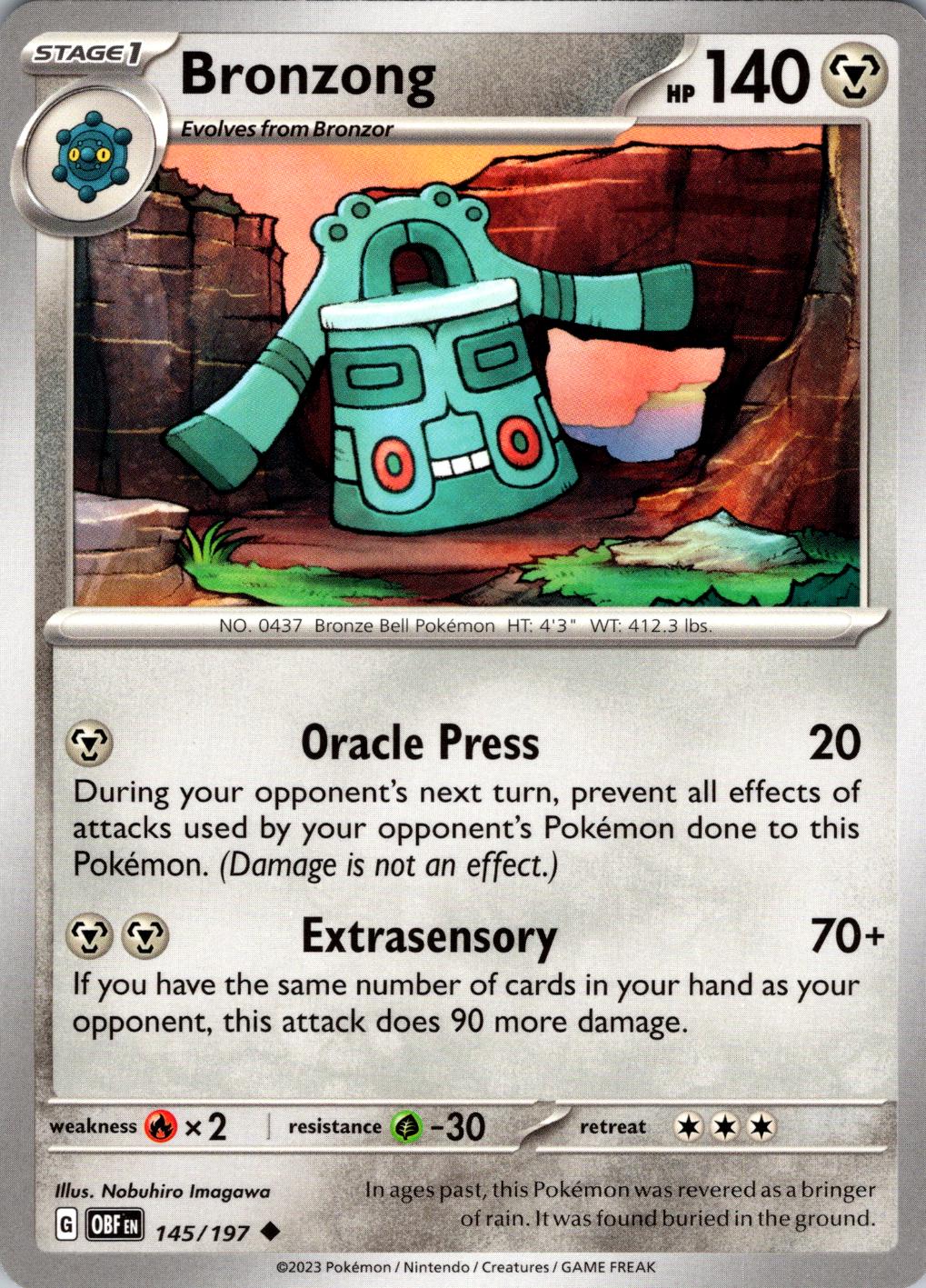 Bronzong #145 Prices | Pokemon Obsidian Flames | Pokemon Cards
