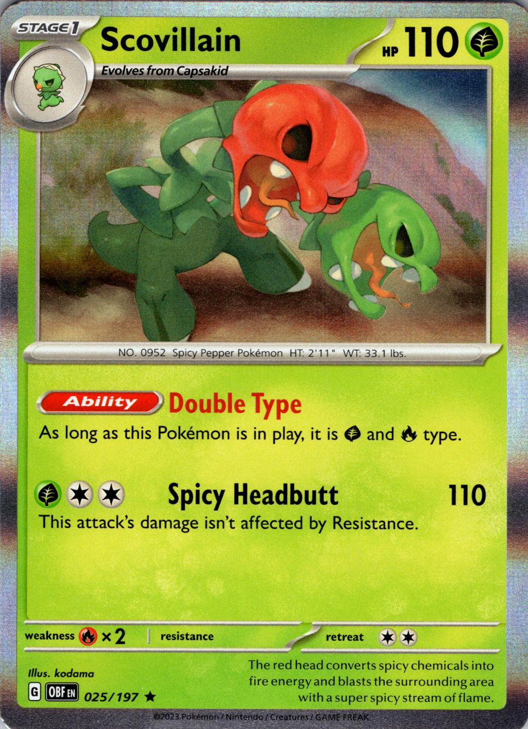 Scovillain #25 Prices | Pokemon Obsidian Flames | Pokemon Cards