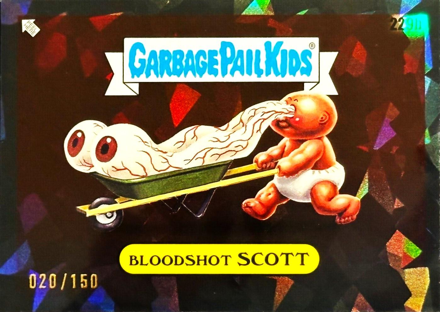 Bloodshot SCOTT [Black] #229b Prices | Garbage Pail Kids 2023 Sapphire | GPK Cards