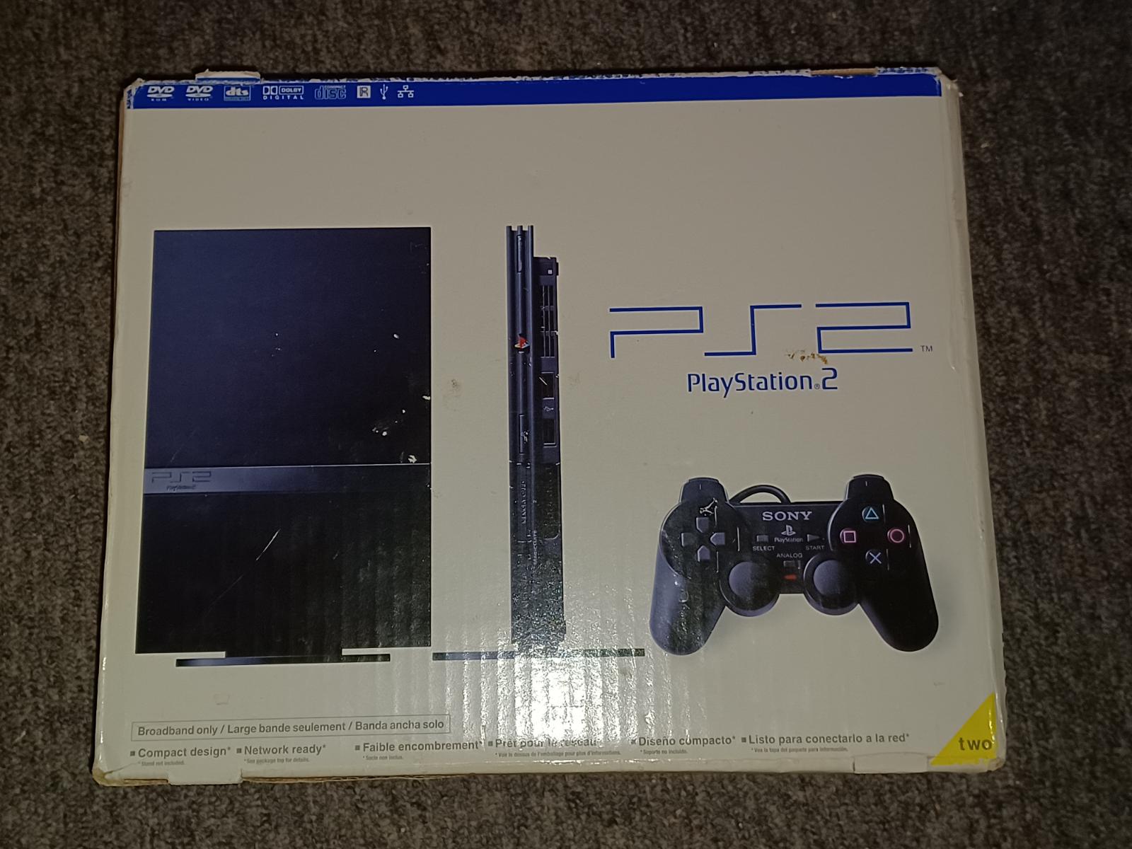 Slim Playstation 2 System | Item, Box, and Manual | Playstation 2