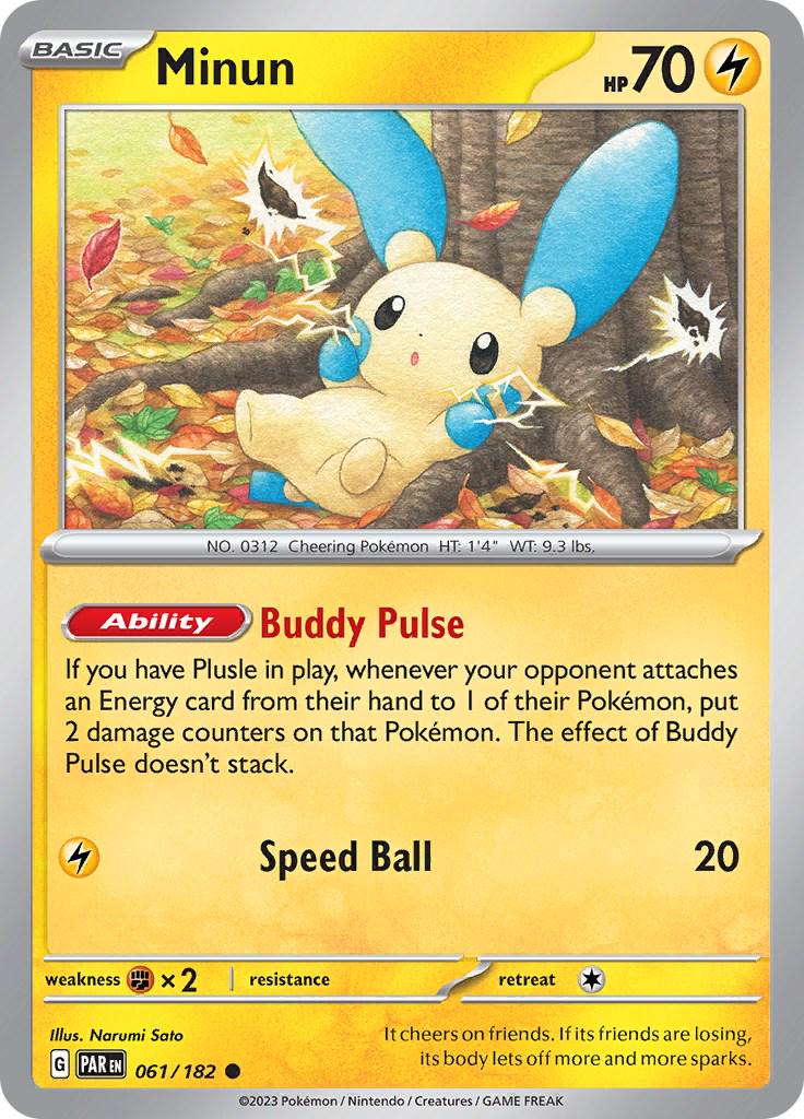 Minun #61 Prices | Pokemon Paradox Rift | Pokemon Cards