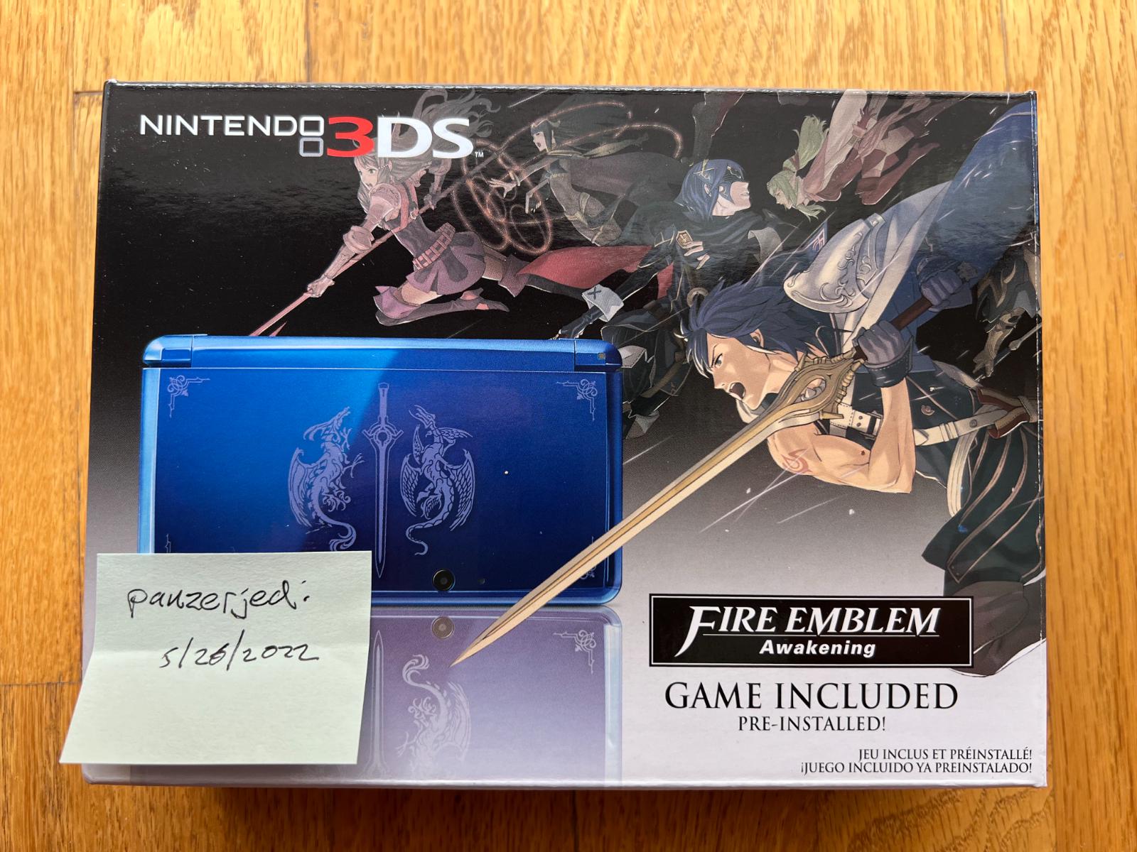 Nintendo 3DS Blue Fire Emblem Awakening Limited Edition | New Item, Box ...