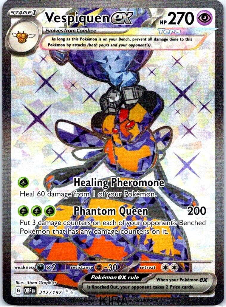 Vespiquen ex #212 Prices | Pokemon Obsidian Flames | Pokemon Cards