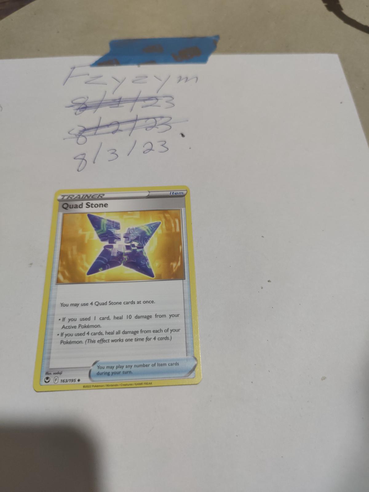 Quad Stone | Ungraded | Pokemon Silver Tempest