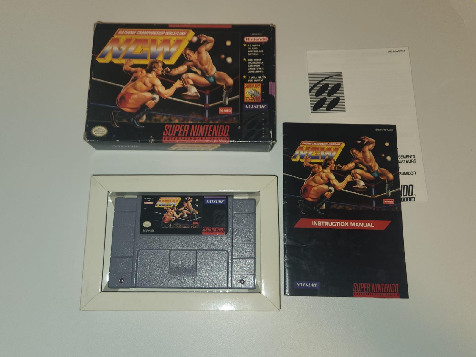 Natsume Championship Wrestling | Item, Box, and Manual | Super Nintendo
