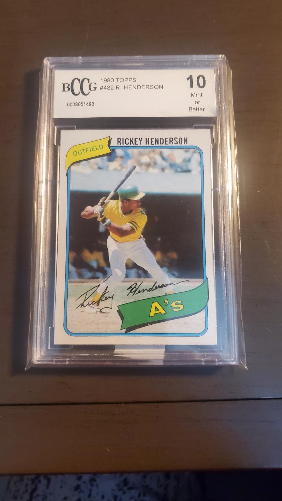 Rickey Henderson | PSA 10 | 1980 Topps