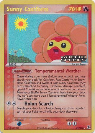 Sunny Castform [Reverse Holo] #31 Prices | Pokemon Delta Species | Pokemon Cards