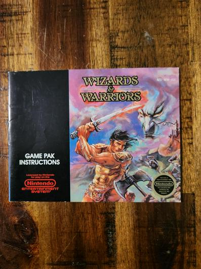 Wizards and Warriors | Manual only | NES
