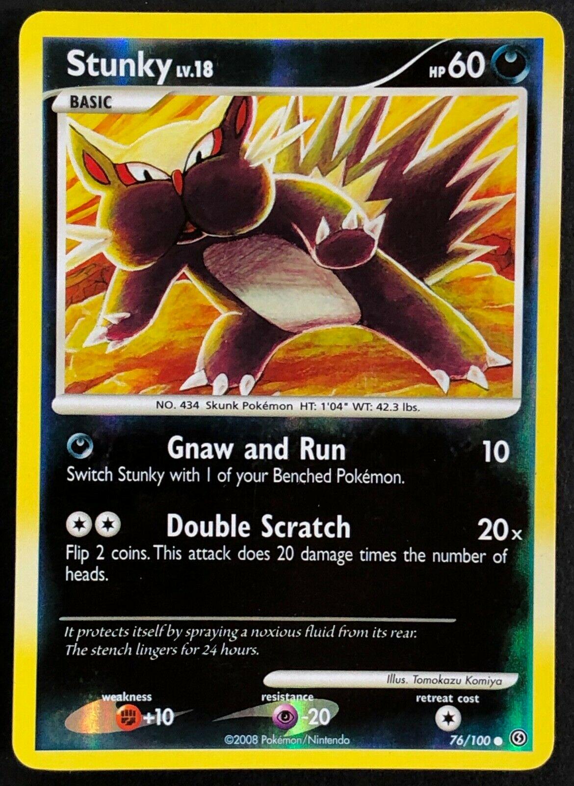 Stunky [Reverse Holo] #76 Prices | Pokemon Stormfront | Pokemon Cards