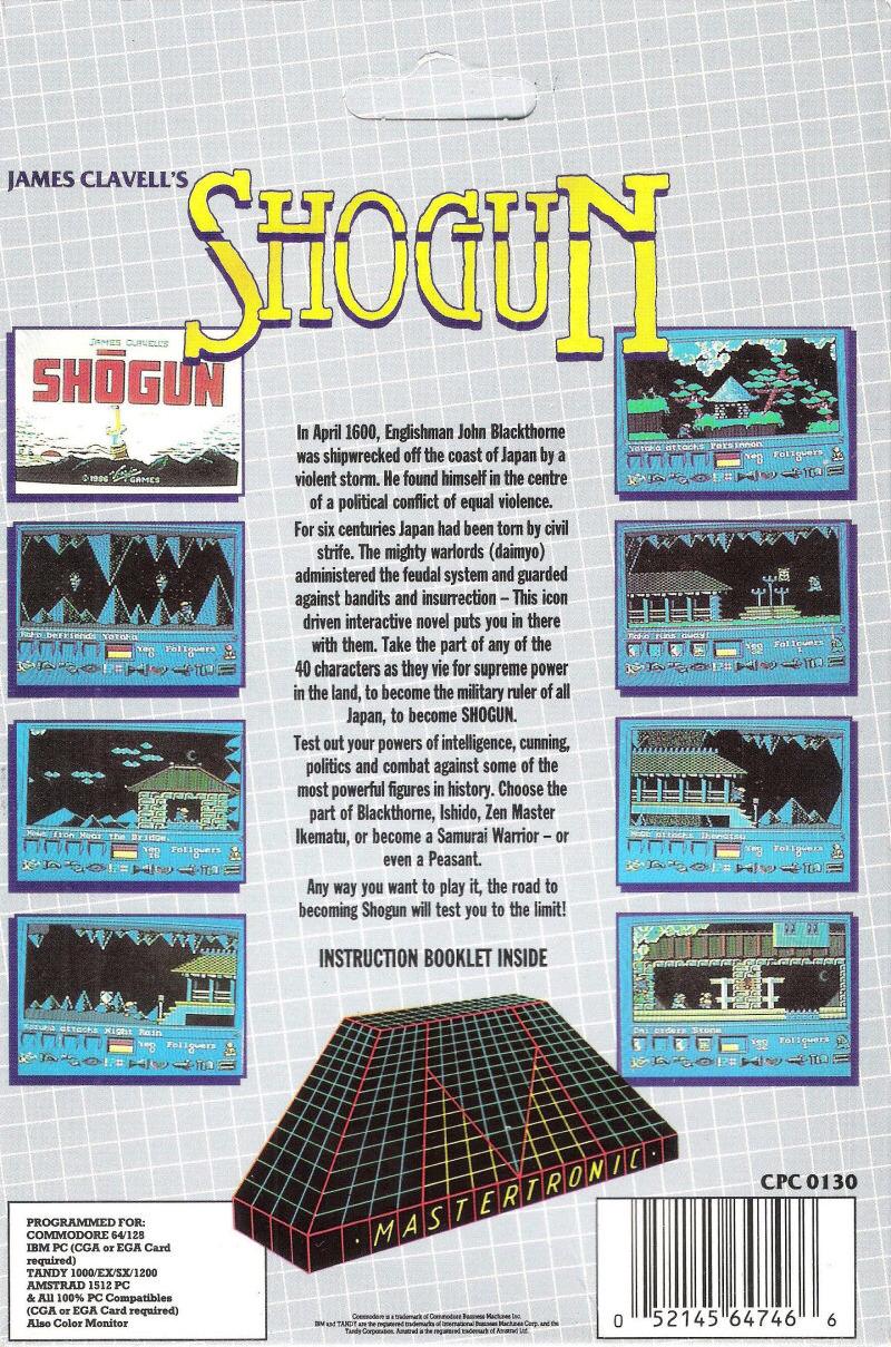 James Clavell’s Shogun Prices Commodore 64 | Compare Loose, CIB & New ...