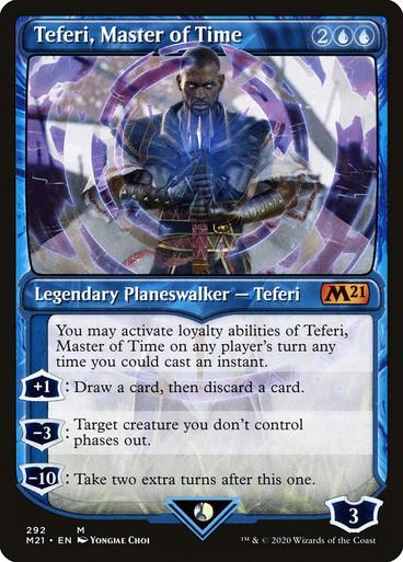 Teferi, Master of Time [Showcase] #292 Prices | Magic Core Set 2021 ...