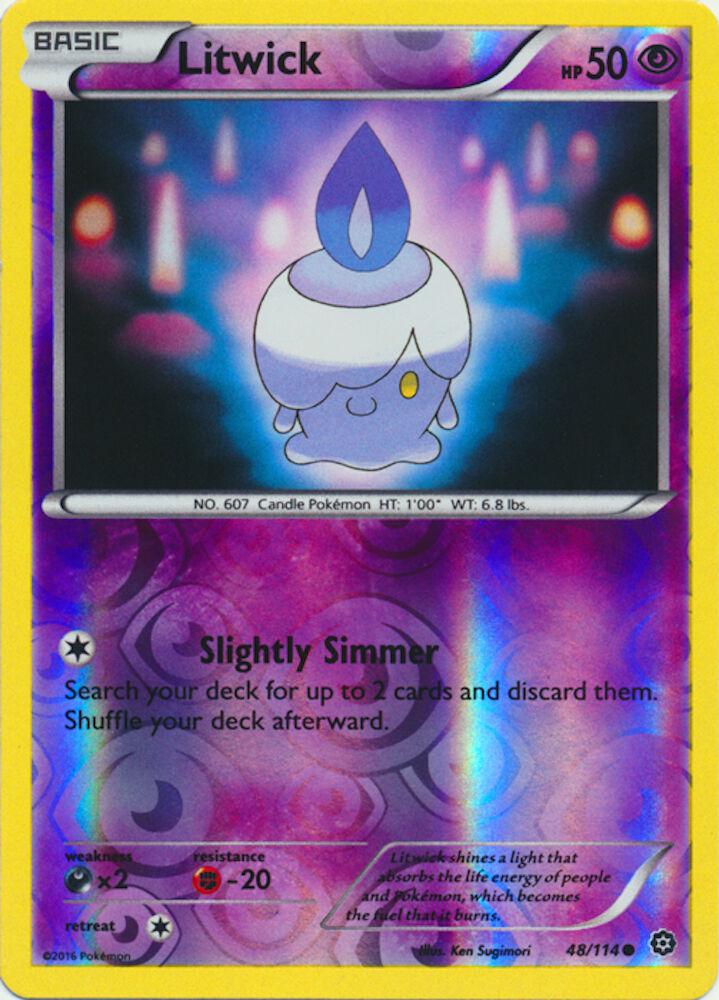 Litwick [Reverse Holo] #48 Prices | Pokemon Steam Siege | Pokemon Cards