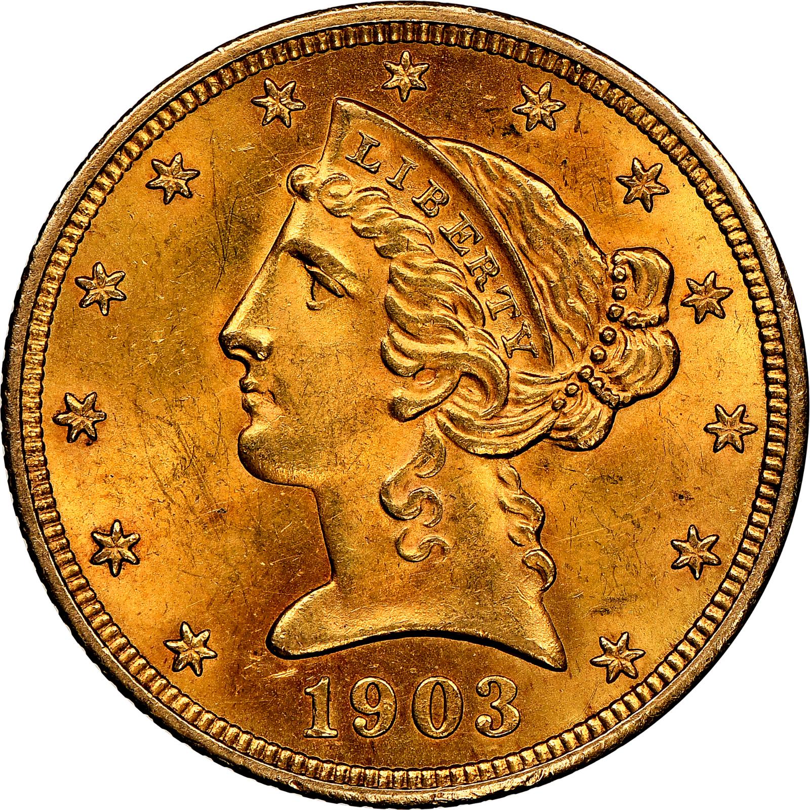 1903 Liberty Head Half Eagle Prices | Ungraded, NGC, PCGS Values