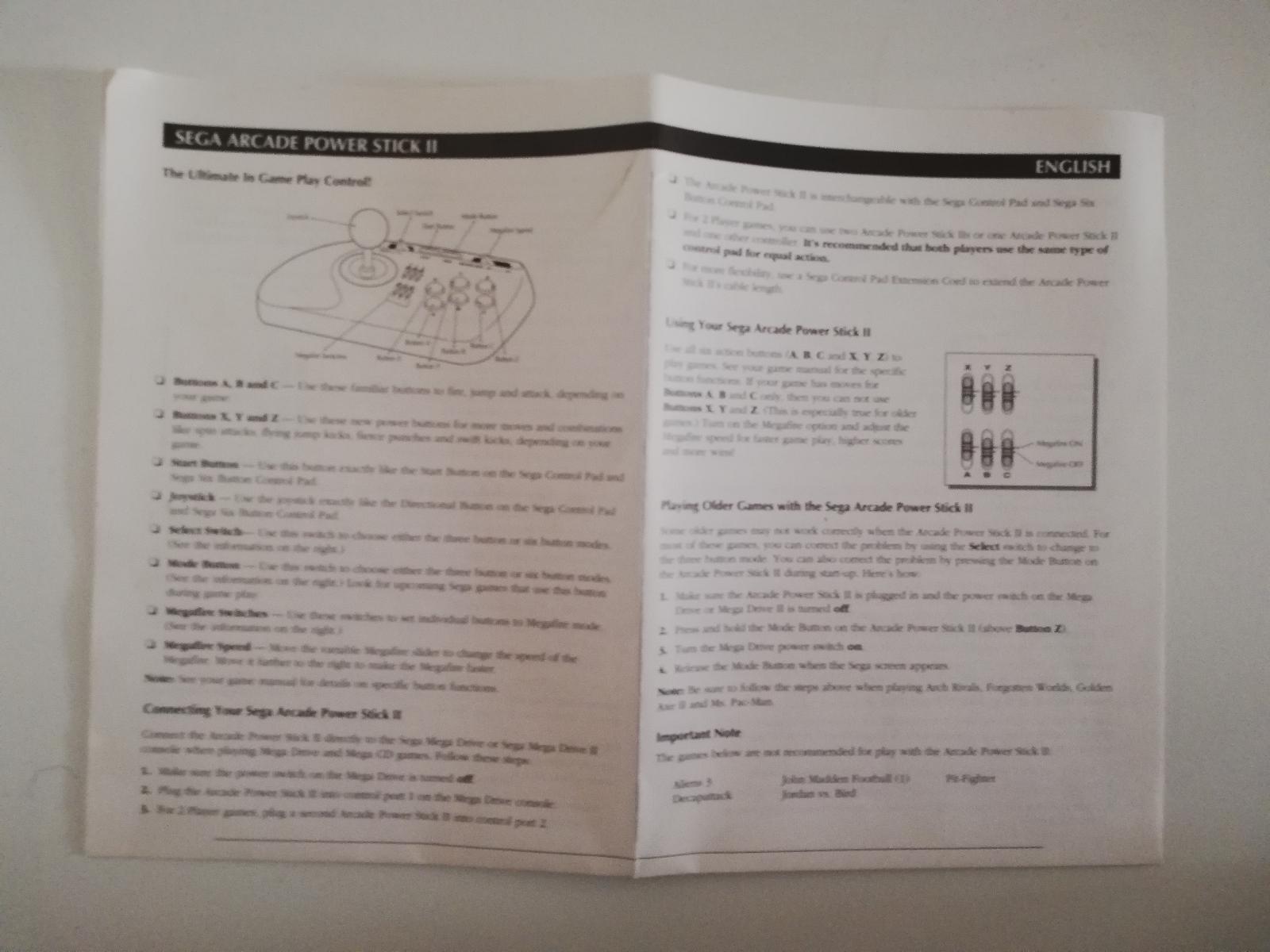 Sega Arcade Power Stick II Prices PAL Sega Mega Drive | Compare Loose, CIB & New Prices