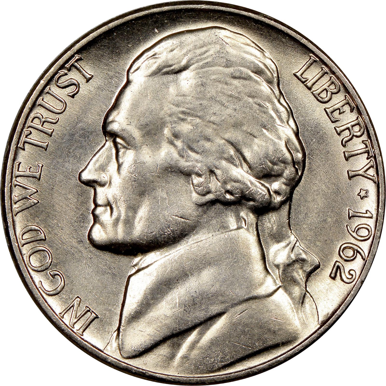 1962 Jefferson Nickel Prices | Ungraded, NGC, PCGS Values