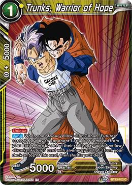 Trunks, Warrior of Hope [Foil] BT13-103 Precios | Dragon Ball Super ...
