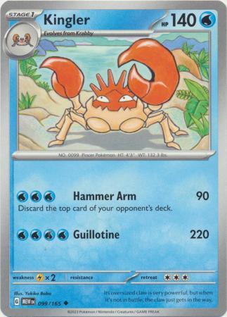 Kingler #99 Prices | Pokemon Scarlet & Violet 151 | Pokemon Cards