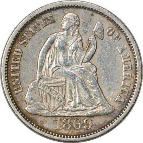 1869 Seated Liberty Dime Prices | Ungraded, NGC, PCGS Values