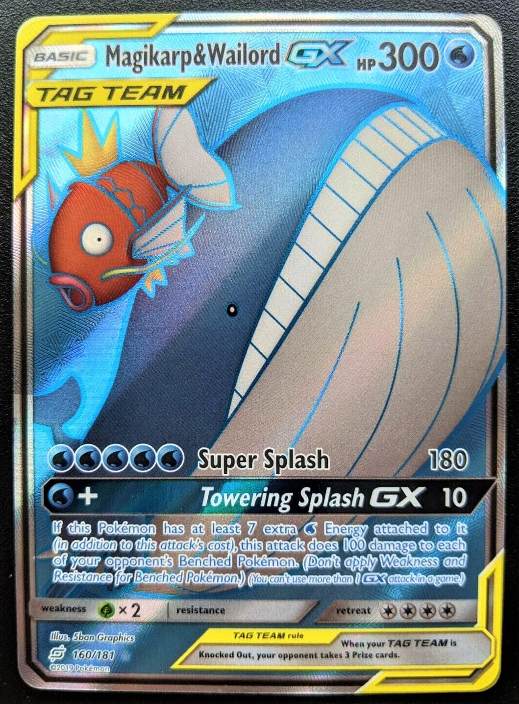 Magikarp & Wailord GX #160 Prices | Pokemon Team Up | Pokemon Cards