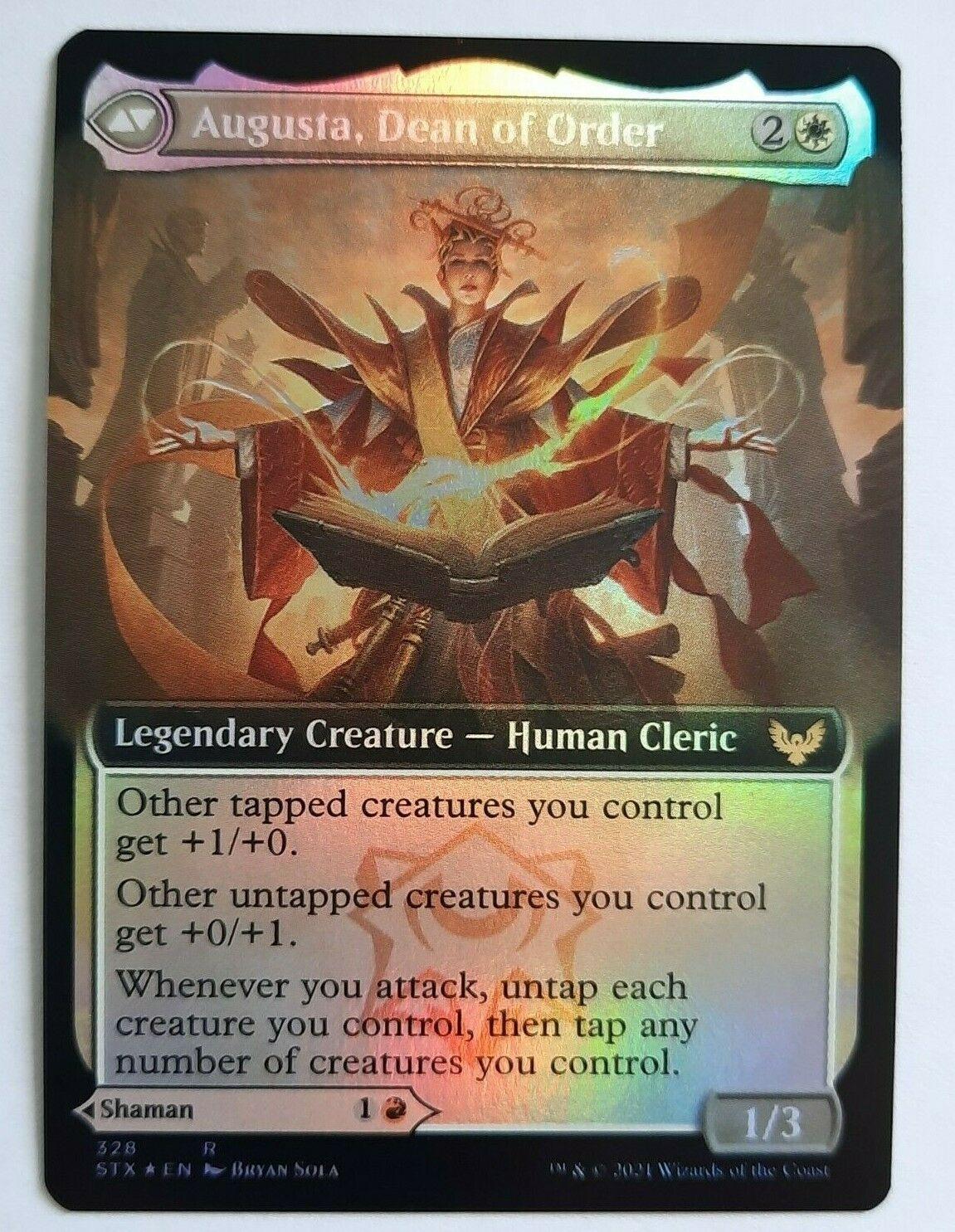 Plargg, Dean of Chaos & Augusta, Dean of Order [Extended Art Foil] Prices | Magic Strixhaven ...