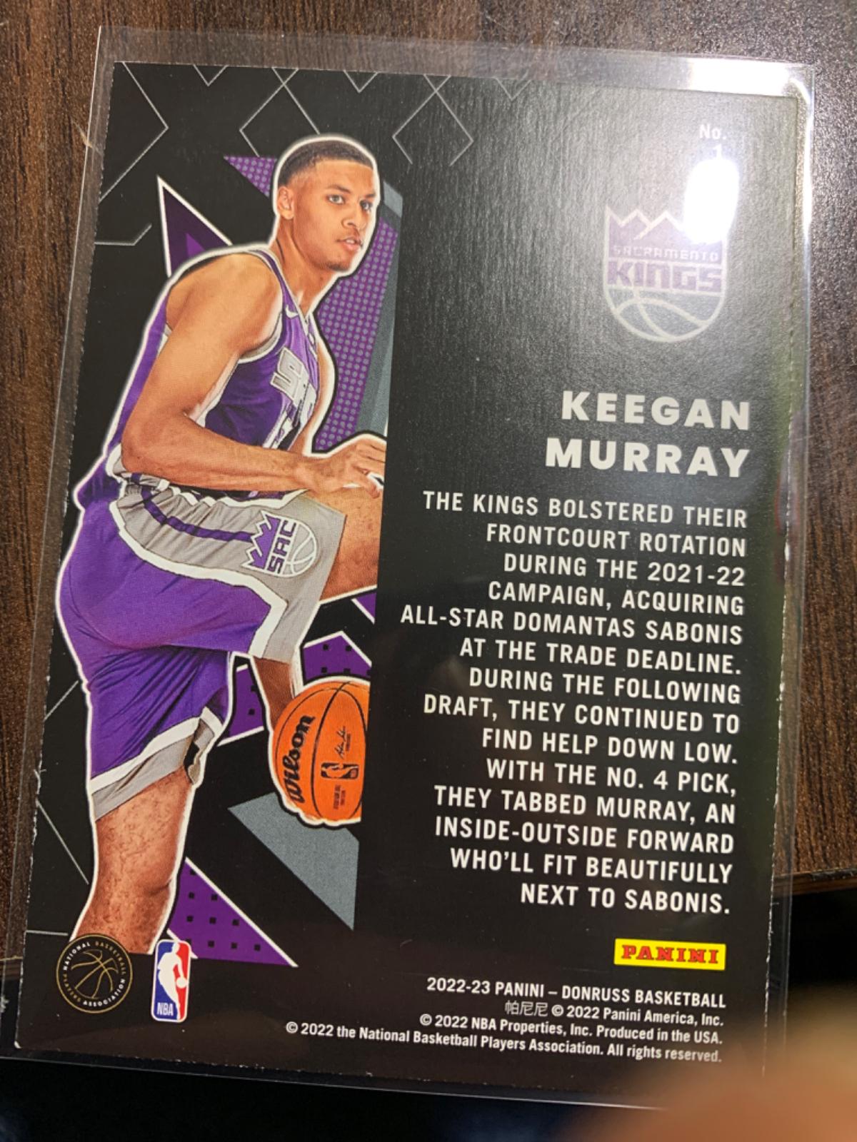 Keegan Murray #1 Prices | 2022 Panini Donruss Great X Pectations ...
