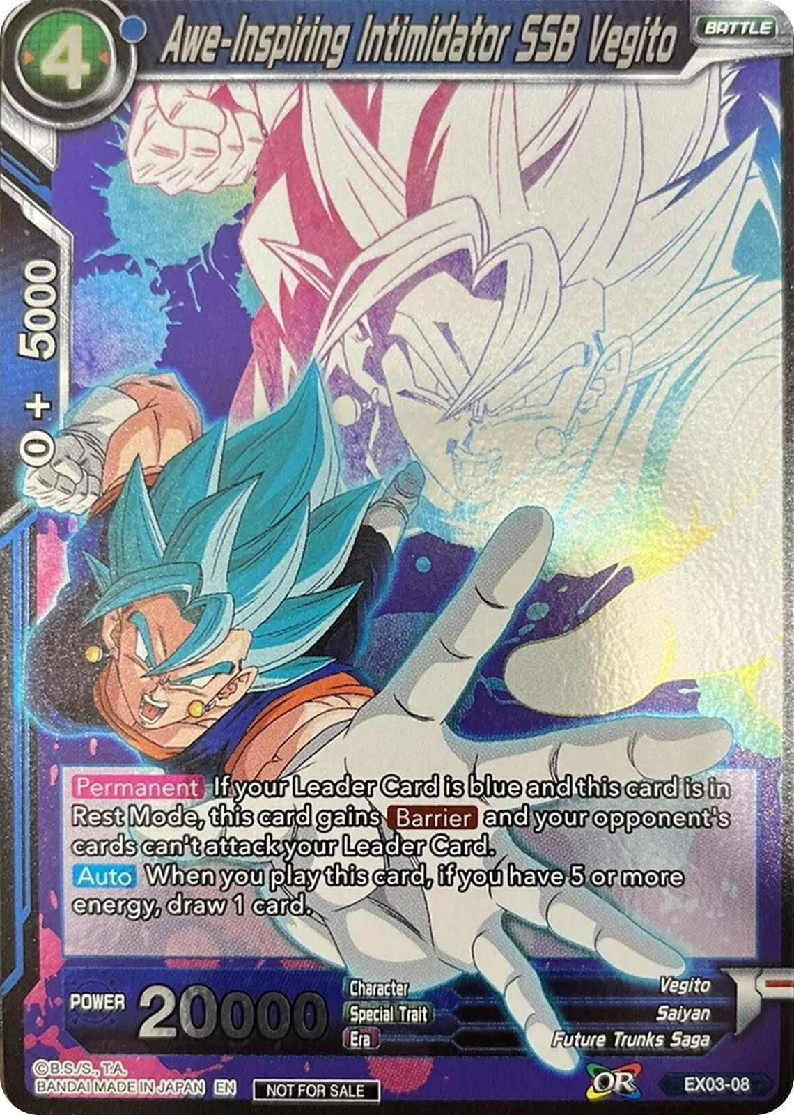 Awe-Inspiring Intimidator SSB Vegito [Event Pack 4] EX03-08 Prices | Dragon Ball Fusion World ...