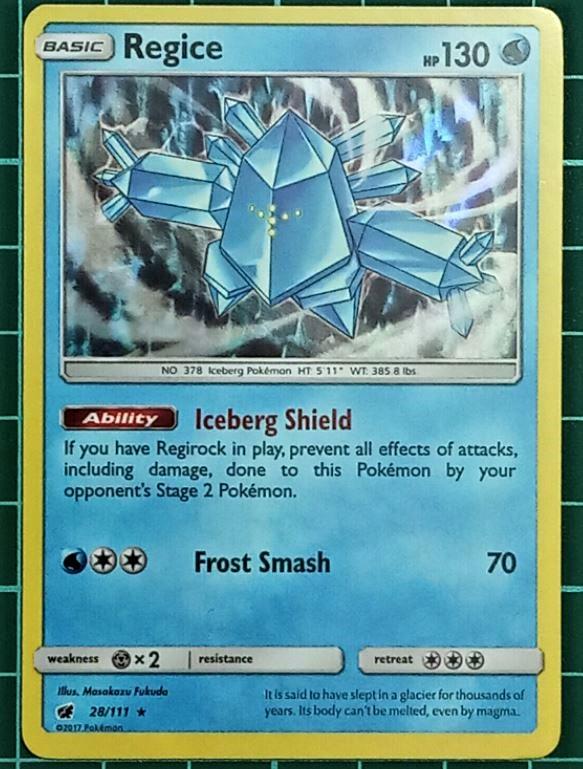 Regice #28 Prices | Pokemon Crimson Invasion | Pokemon Cards