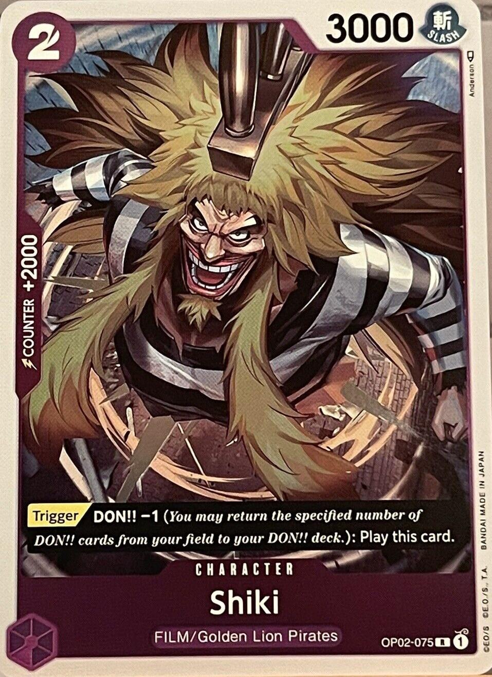 Shiki OP02-075 Prices | One Piece Paramount War | One Piece Cards