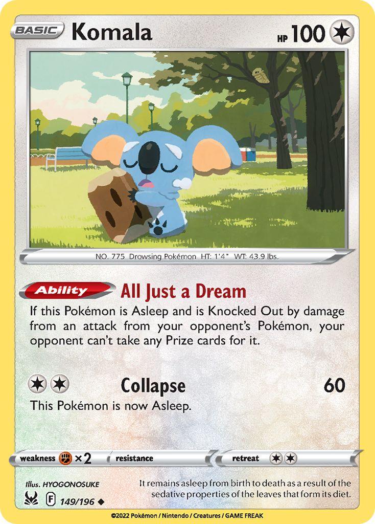 Komala #149 Prices | Pokemon Lost Origin | Pokemon Cards