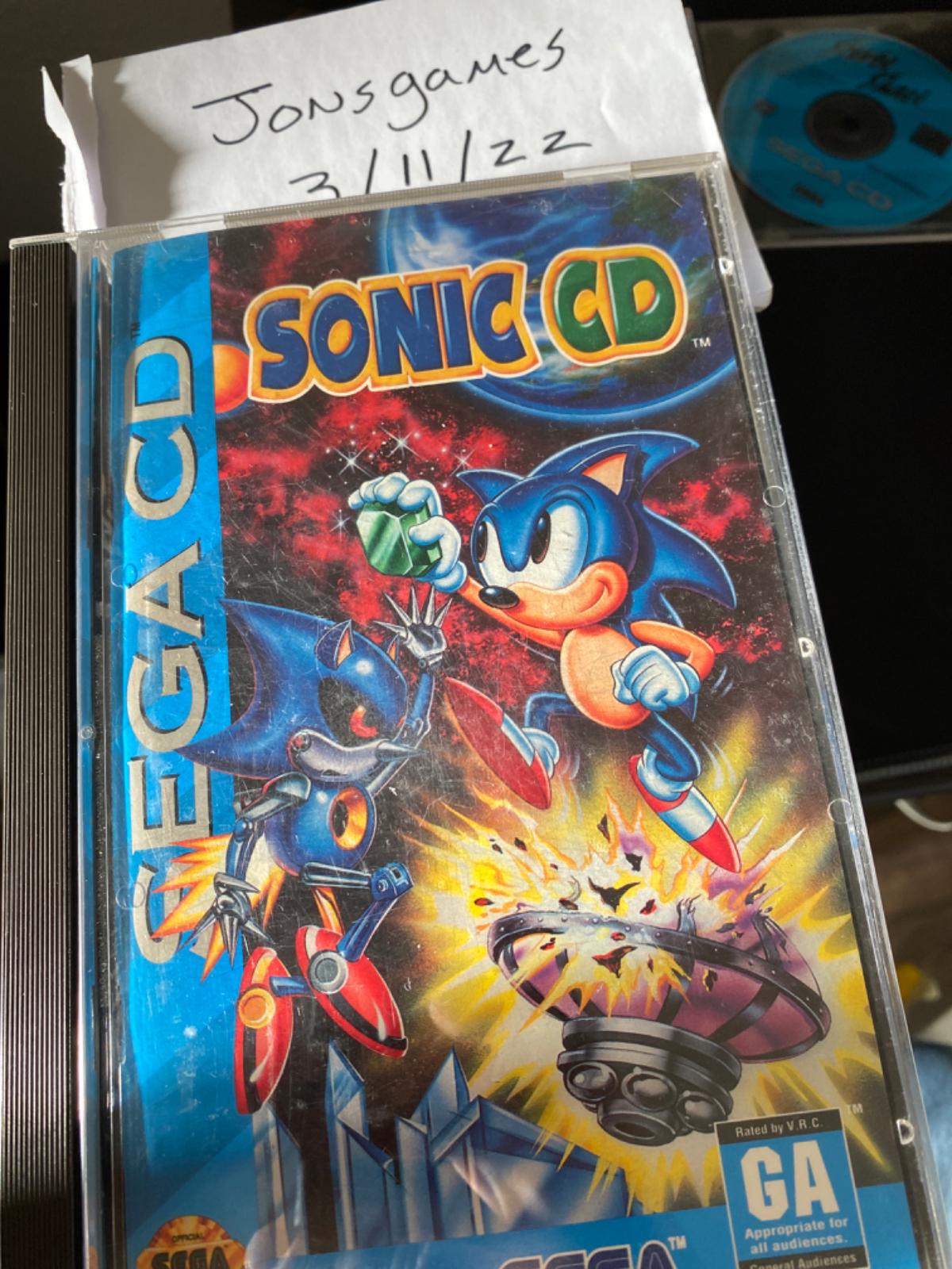 Sonic CD | Item, Box, and Manual | Sega CD