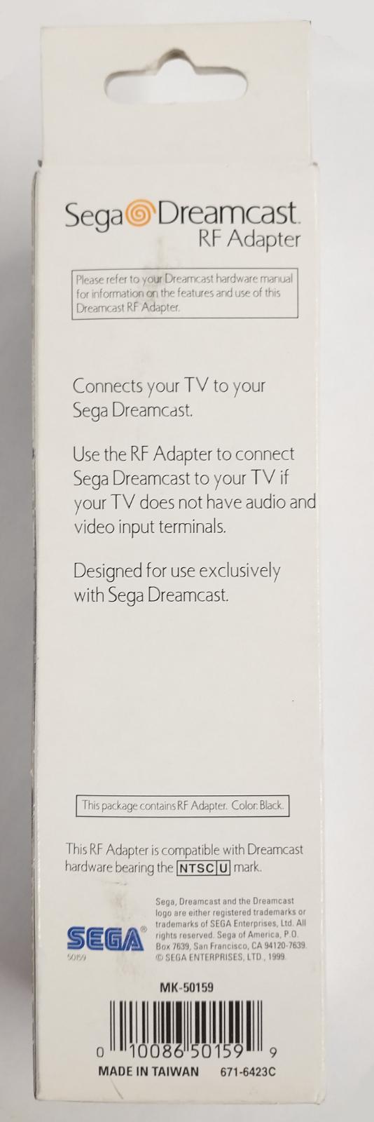 Sega Dreamcast RF Adapter Prices Sega Dreamcast | Compare Loose, CIB ...