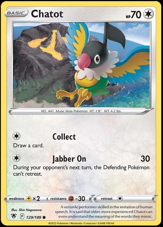 Chatot #129 Prices | Pokemon Astral Radiance | Pokemon Cards