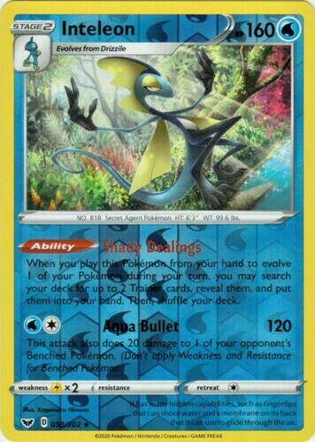 Inteleon [Reverse Holo] | Ungraded | Pokemon Sword & Shield