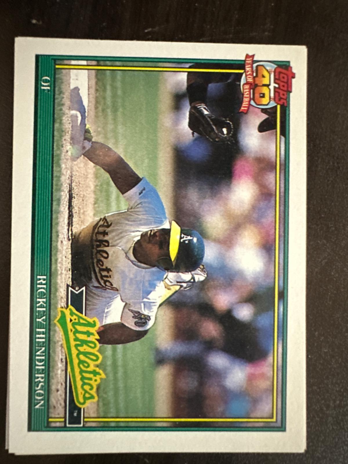 Rickey Henderson | Ungraded | 1991 Topps Tiffany