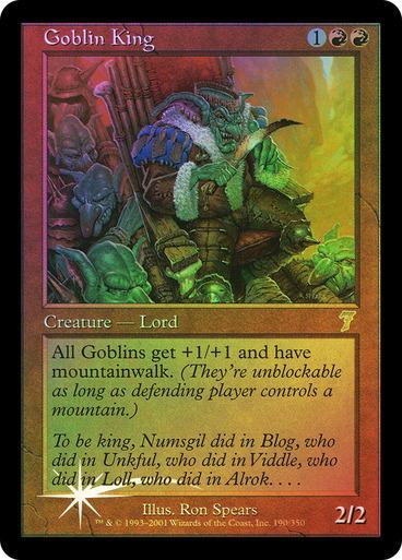 Goblin King [Foil] #190 Prices | Magic 7th Edition | Magic Cards