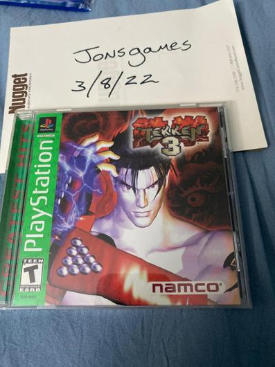 Tekken 3 [Greatest Hits] | Item, Box, and Manual | Playstation