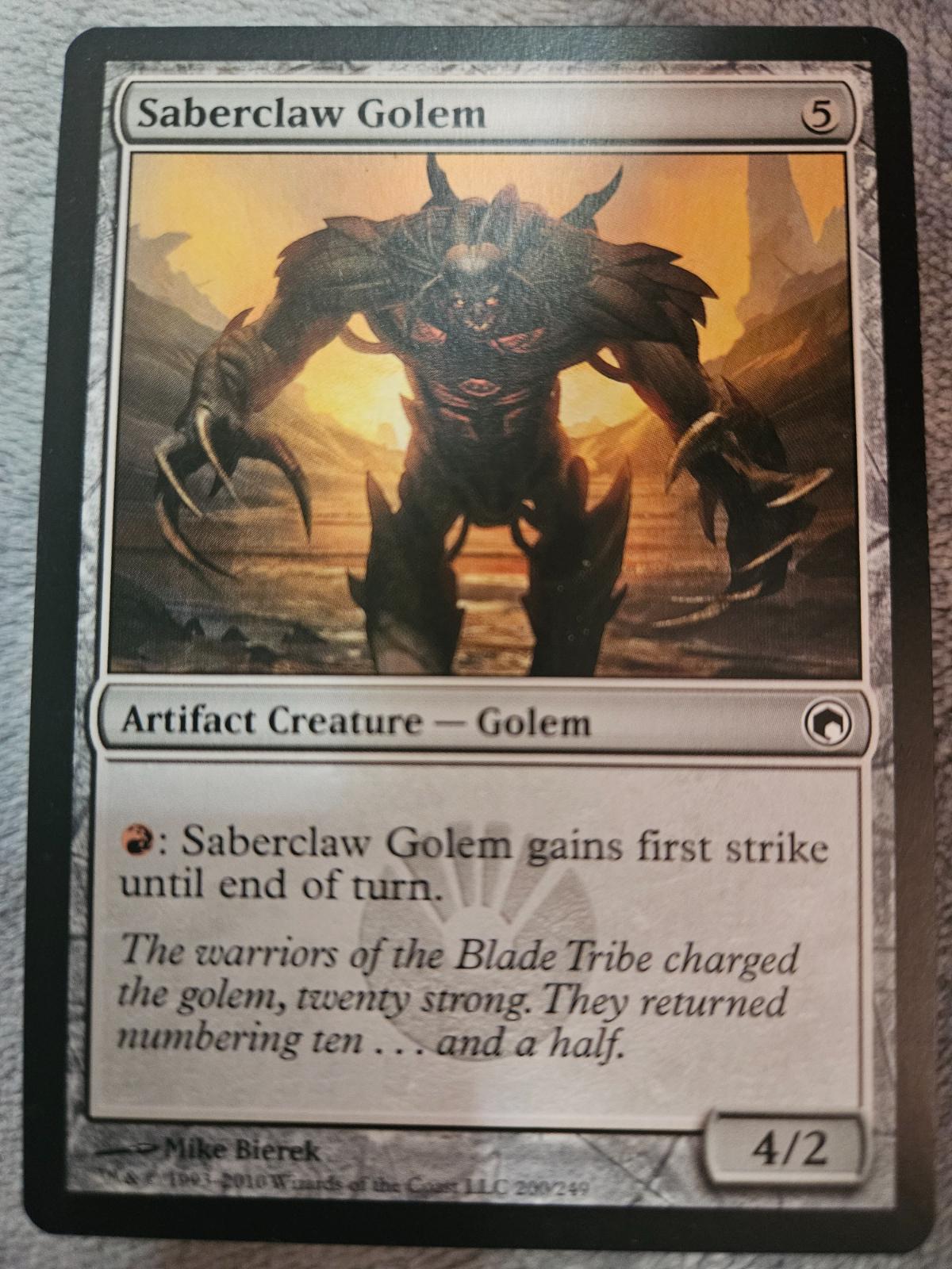 Saberclaw Golem Prices | Magic Scars of Mirrodin | Magic Cards