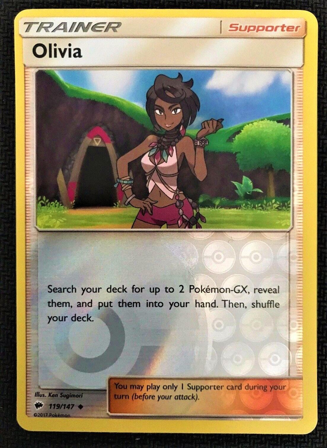 Olivia [Reverse Holo] #119 Prices | Pokemon Burning Shadows | Pokemon Cards
