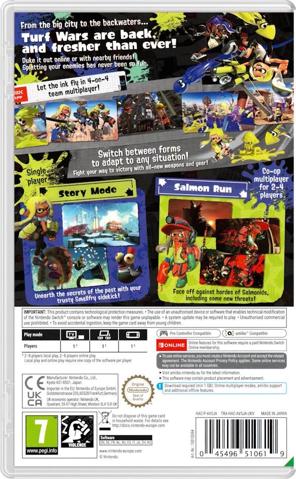 Splatoon 3 Prices PAL Nintendo Switch | Compare Loose, CIB & New Prices