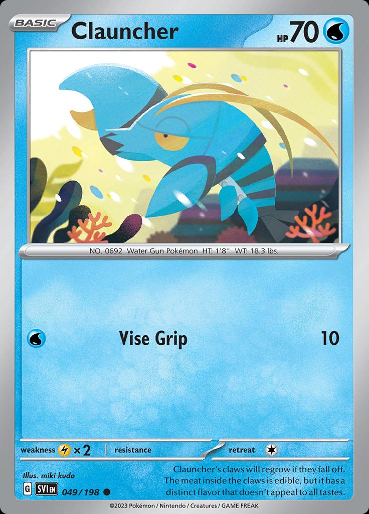 Clauncher #49 Prices | Pokemon Scarlet & Violet | Pokemon Cards