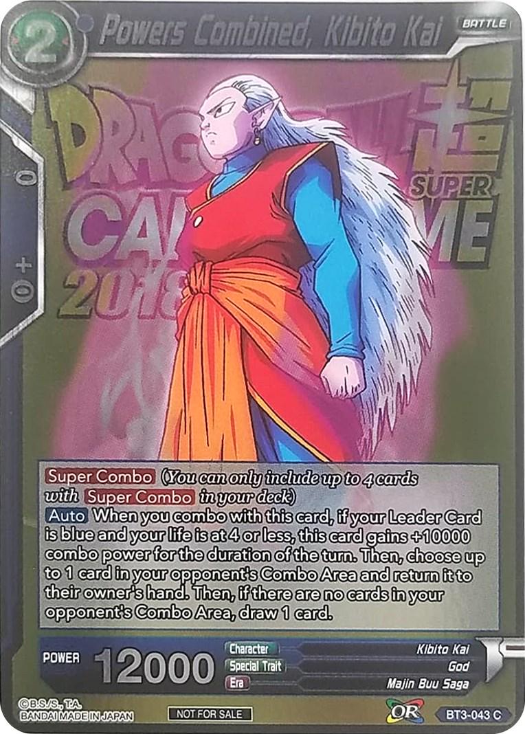 Powers Combined, Kibito Kai [Metallic Foil] BT3-043 Prices | Dragon Ball Fusion World Promos ...