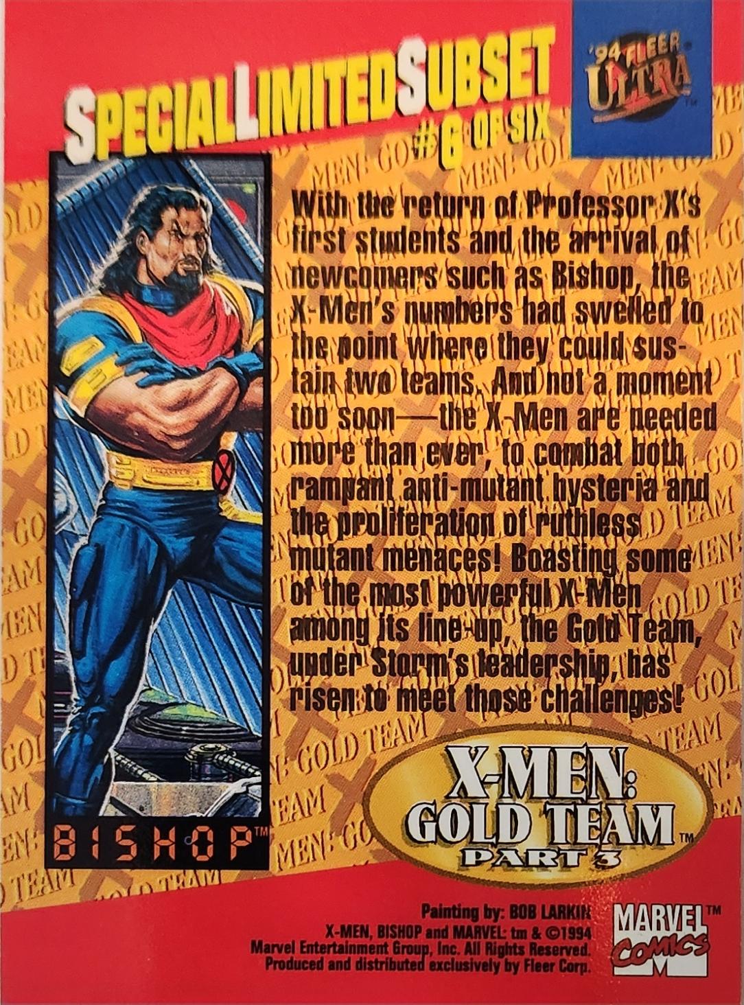 Bishop #6 Prices | Marvel 1994 Ultra X-Men Team Triptych | Marvel Cards