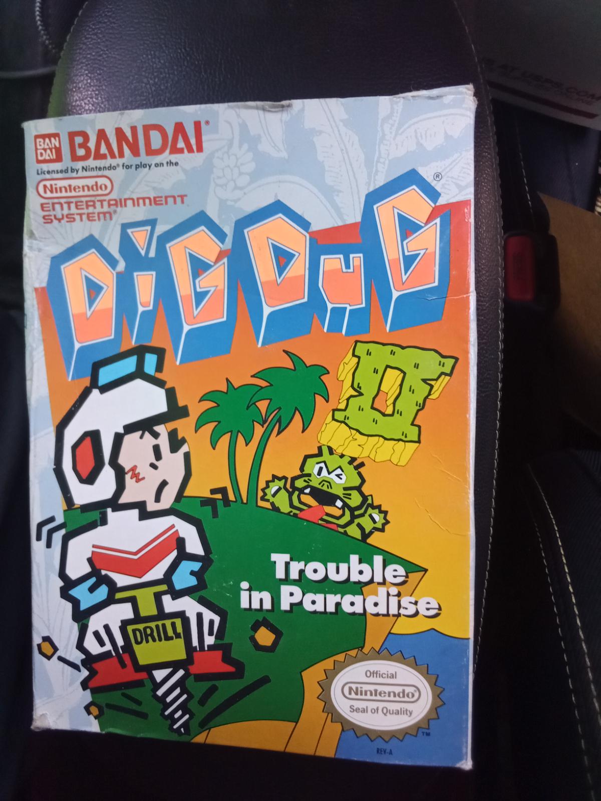 Dig Dug II: Trouble in Paradise | Box and Manual only | NES