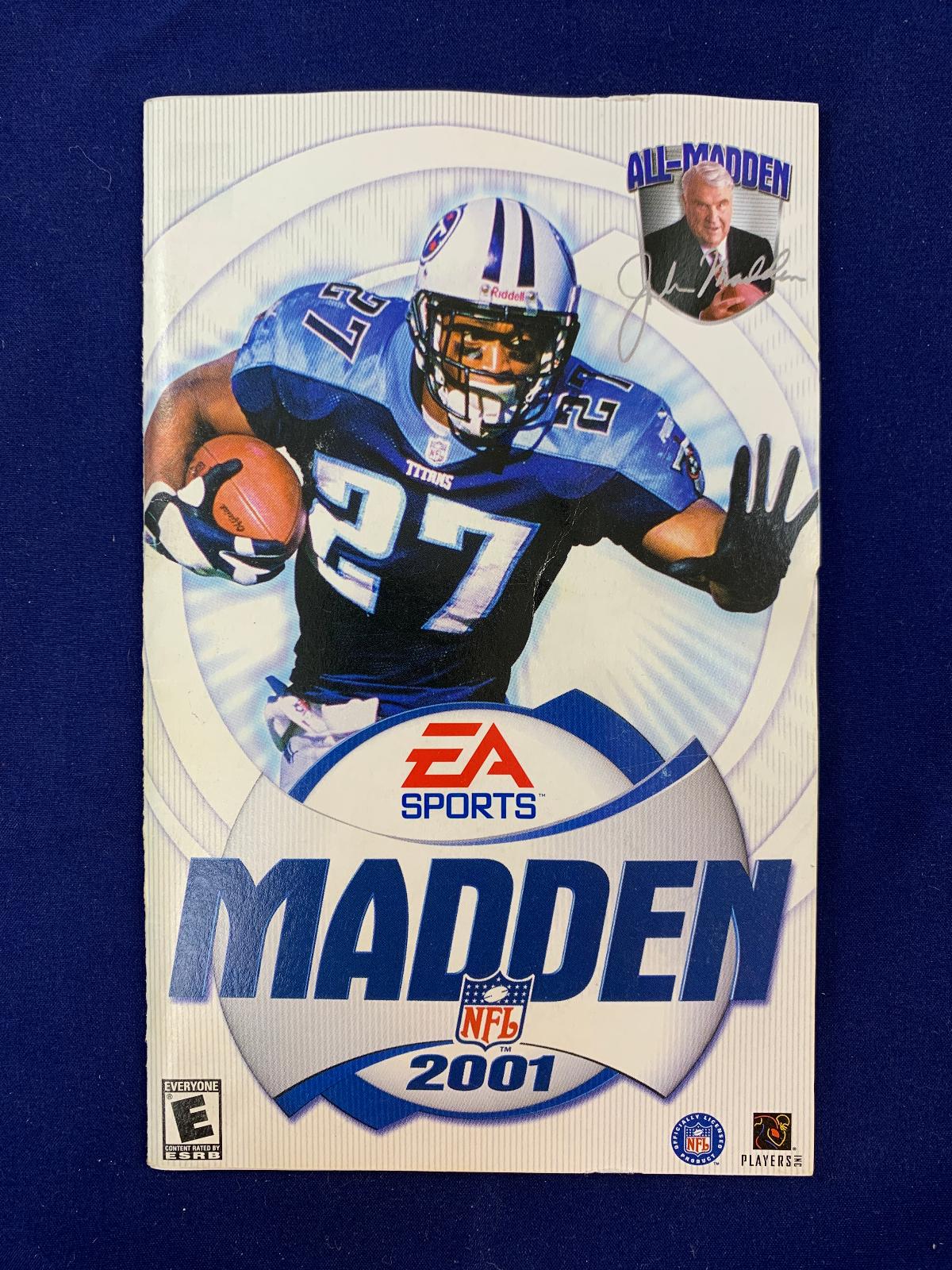 Madden 2001 | Manual only | Playstation 2